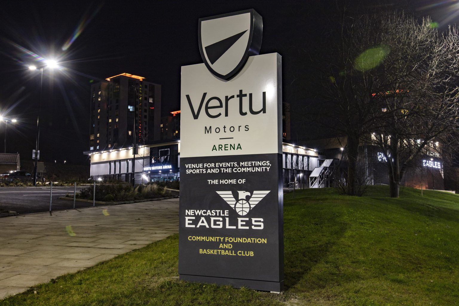 New Name Signage Completed – Newcastle Eagles