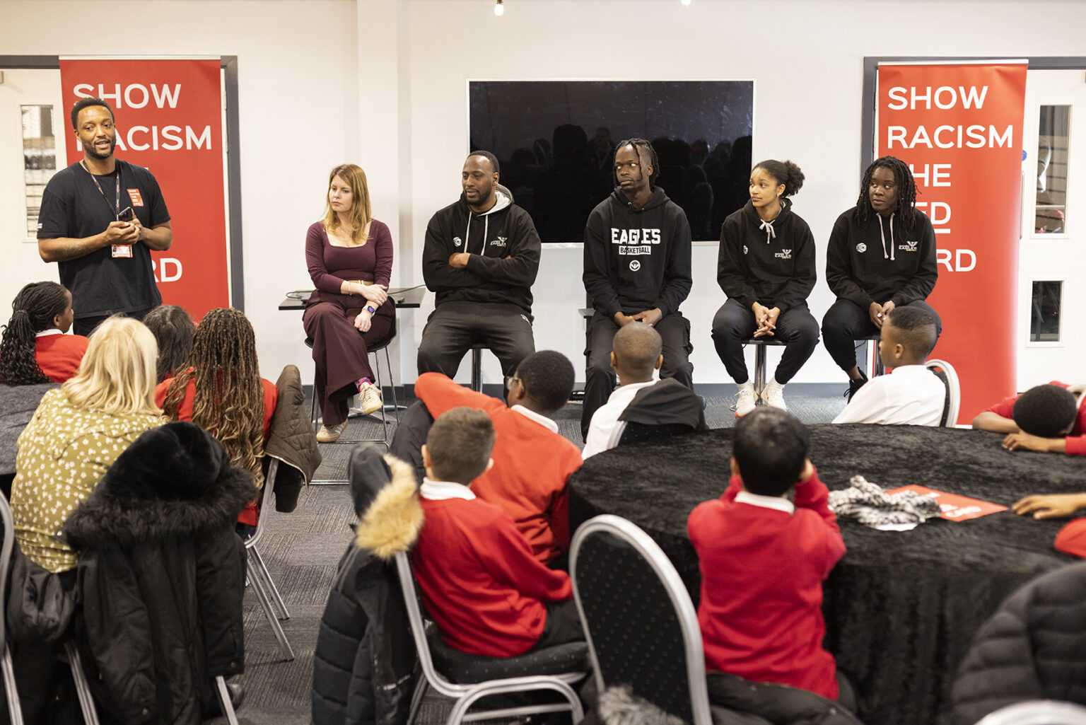 Mayor Teams Up with Eagles to Show Racism the Red Card – Newcastle Eagles